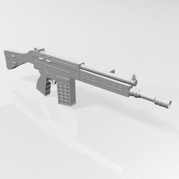 Heckler and Koch G3 Rifle 01 3D model | CGTrader