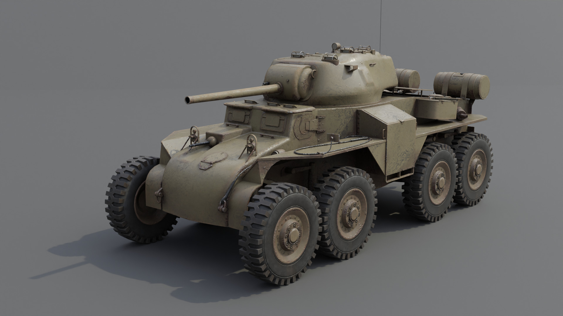 3D model T18E2 Boarhound Heavy Armoured Car VR / AR / low-poly | CGTrader