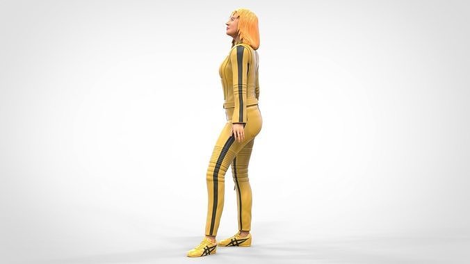 The bride in kill bill Movie 3D model 3D printable | CGTrader