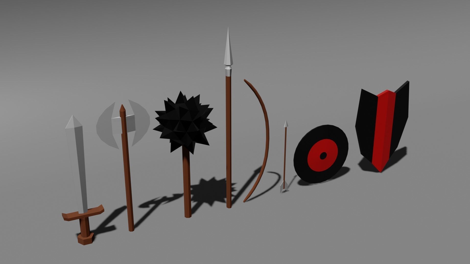3D model Weapon Pack VR / AR / low-poly | CGTrader
