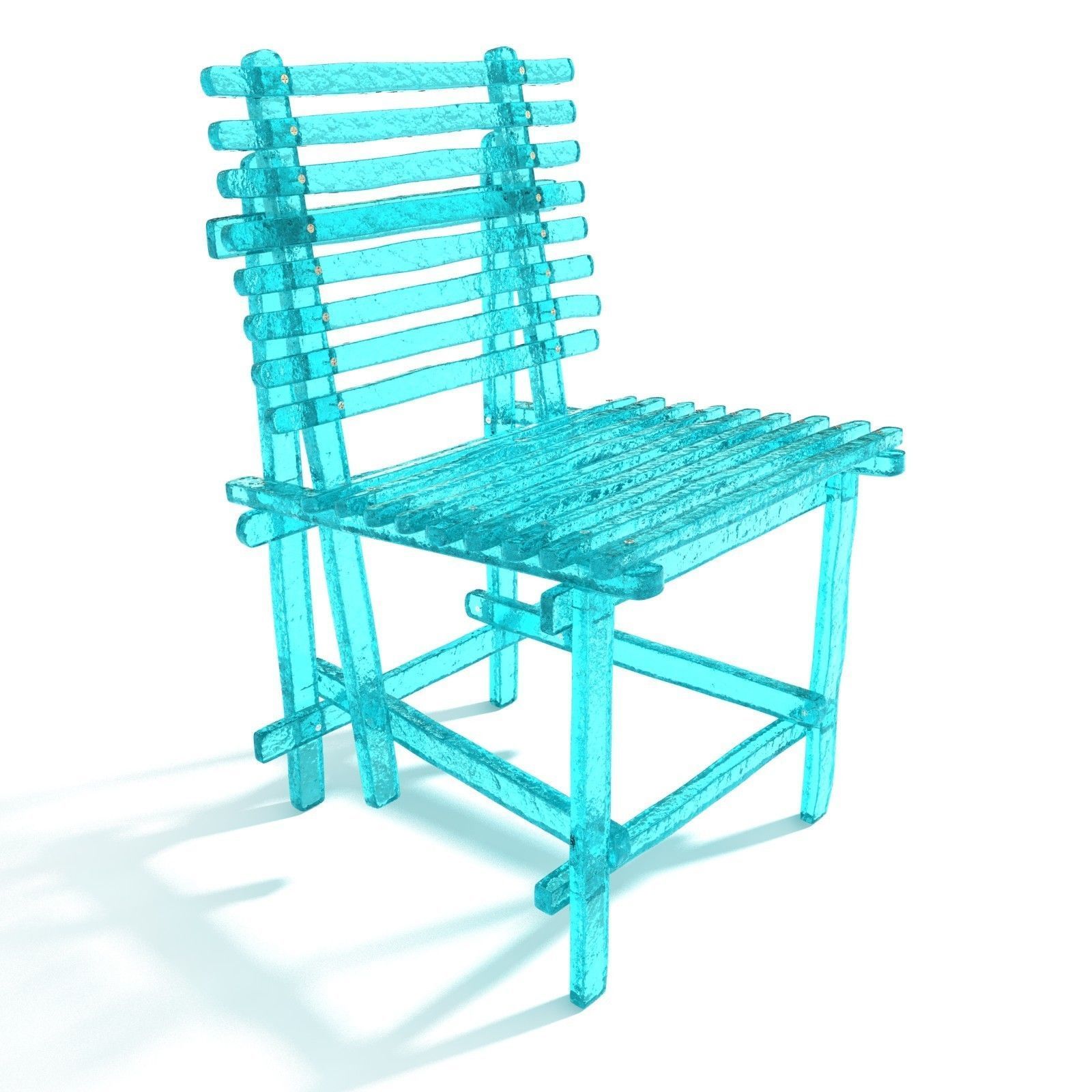 Edra Amare Round Table Polycarbonate Outdoor Chair 3D model | CGTrader