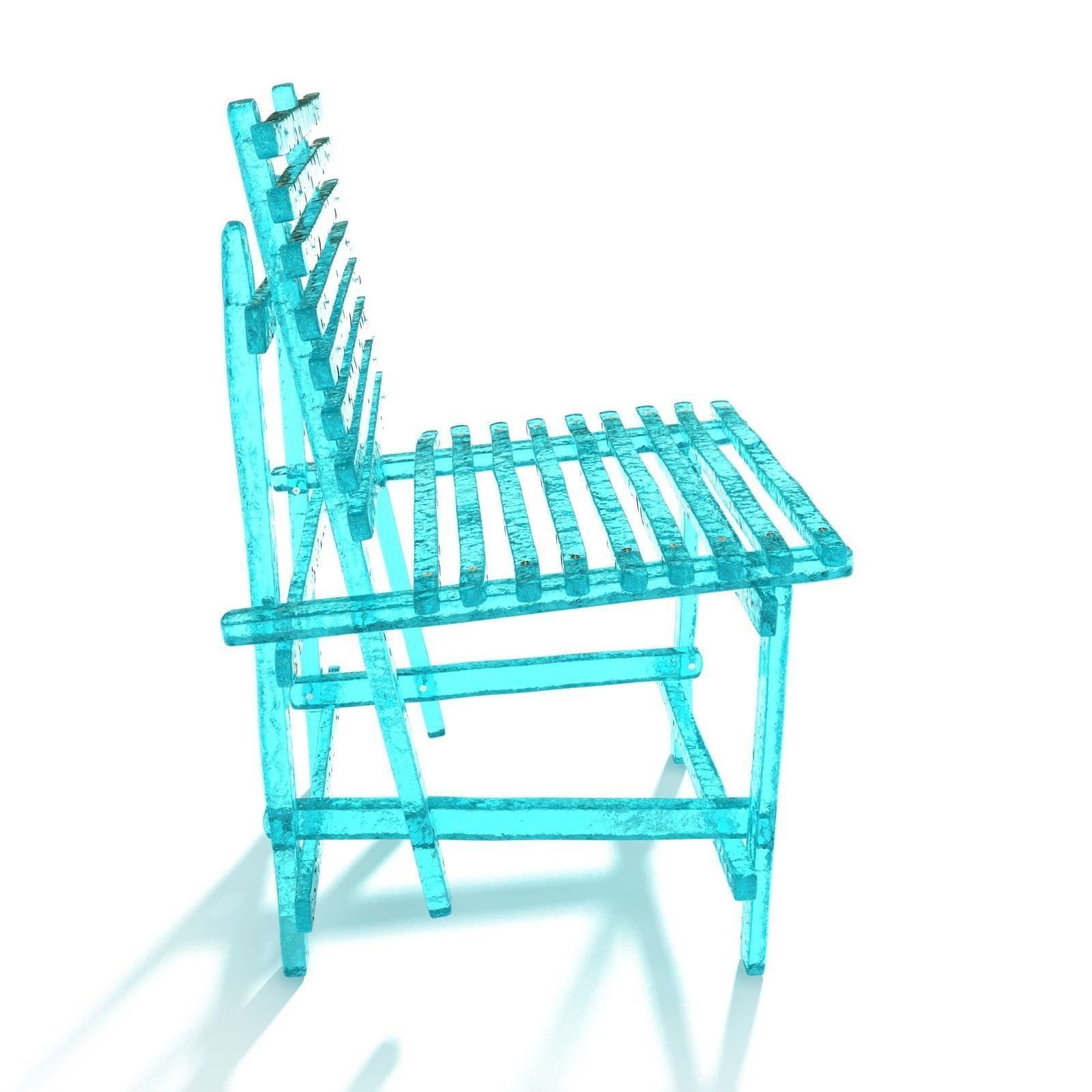 Edra Amare Round Table Polycarbonate Outdoor Chair 3D model | CGTrader
