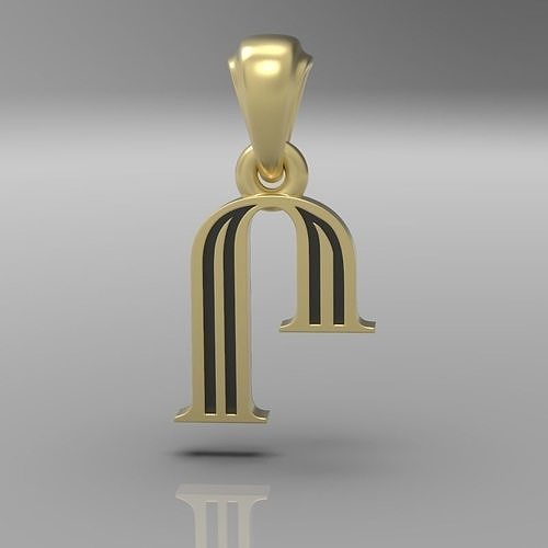 Decorative Letter Rh 3D model 3D printable | CGTrader