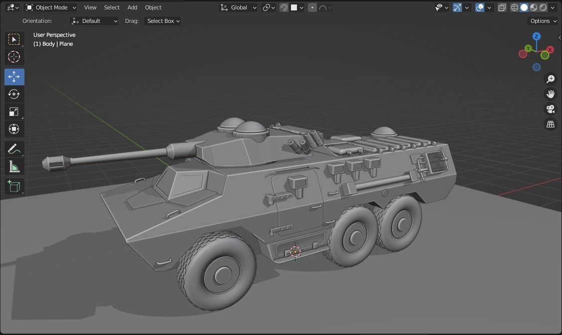 Ratel South African infantry fighting vehicle free 3D model | CGTrader
