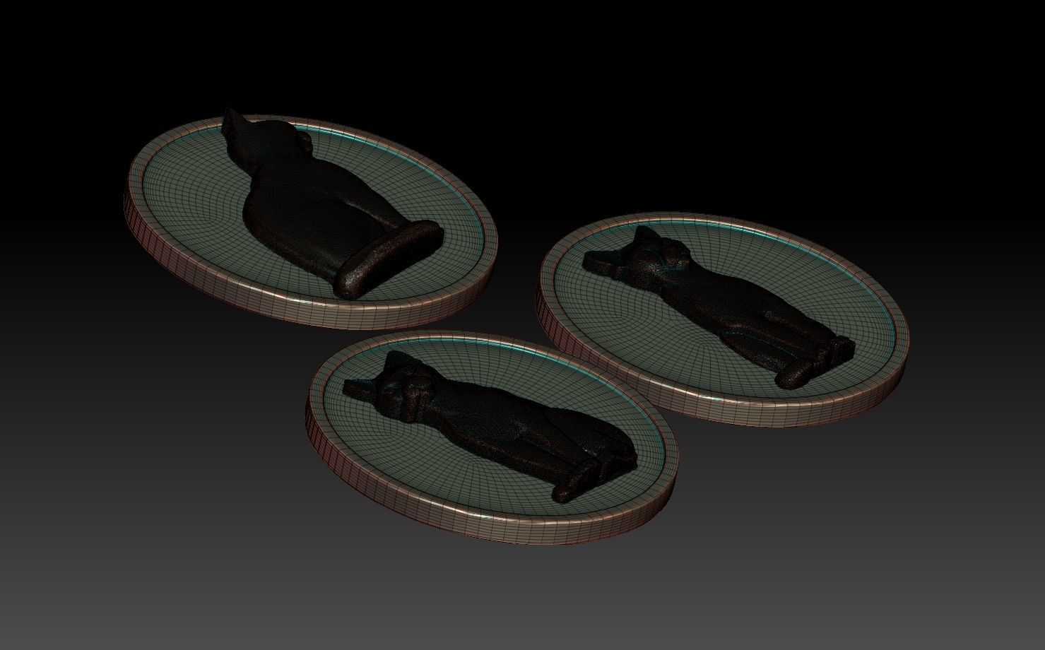 cats relief 3D model 3D printable | CGTrader