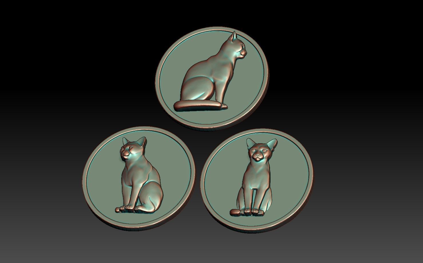cats relief 3D model 3D printable | CGTrader