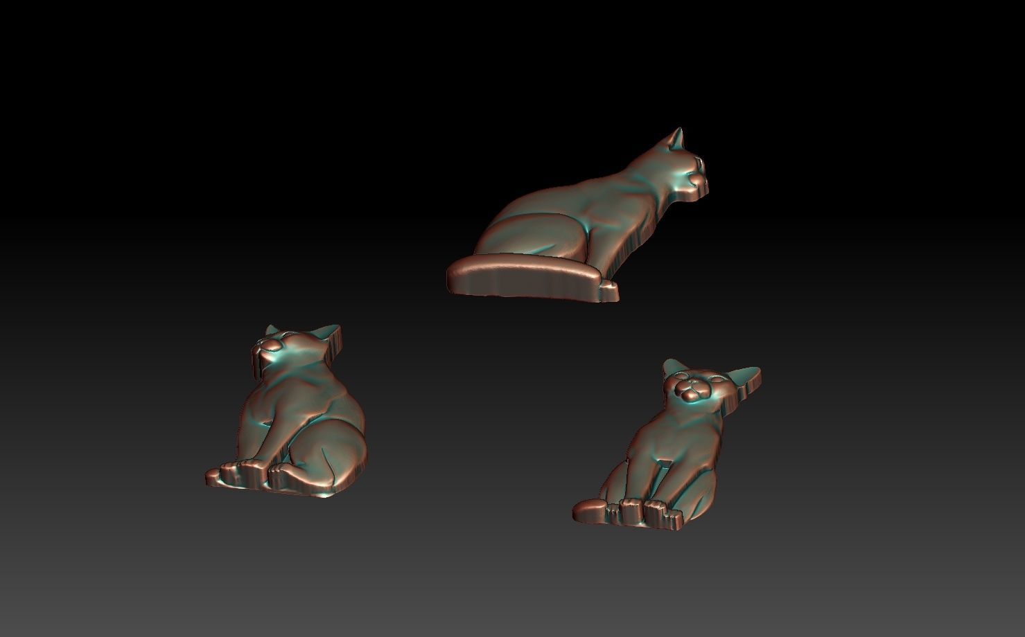 cats relief 3D model 3D printable | CGTrader