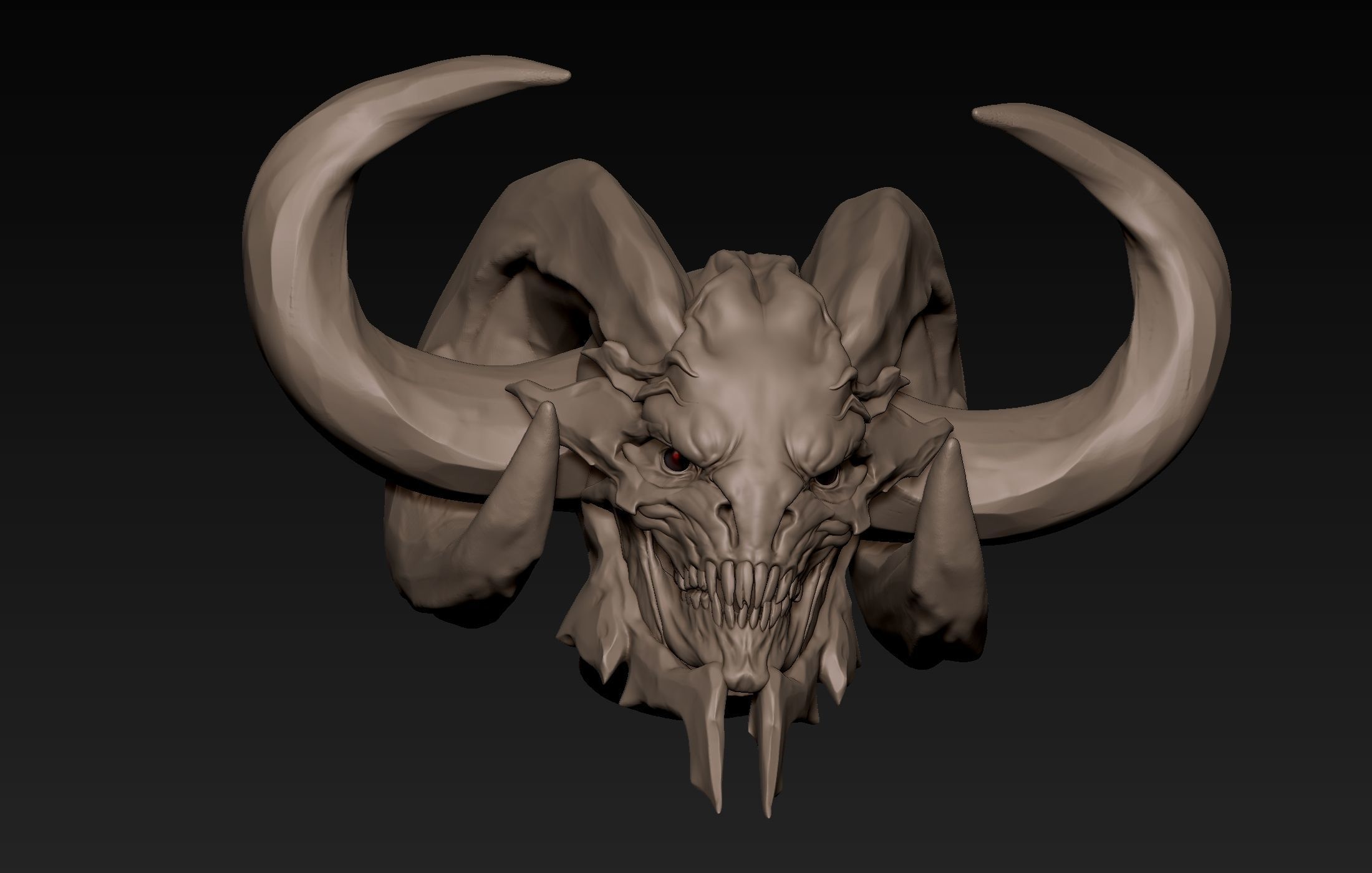 Demon Head 3D model | CGTrader