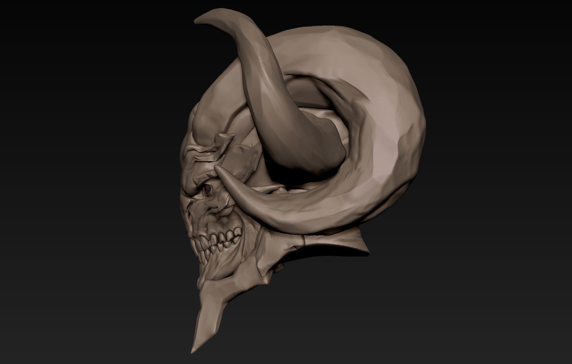 Demon Head 3D model | CGTrader