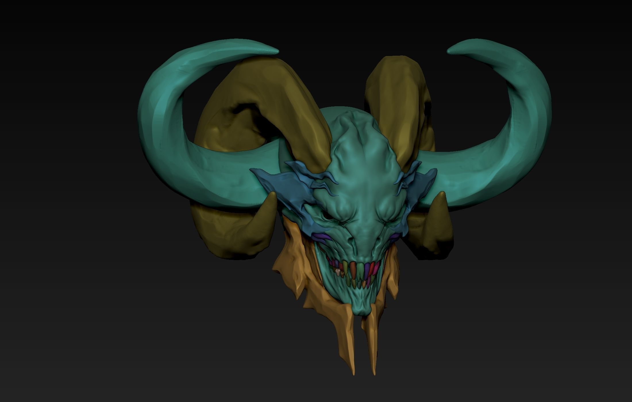 Demon Head 3D model | CGTrader