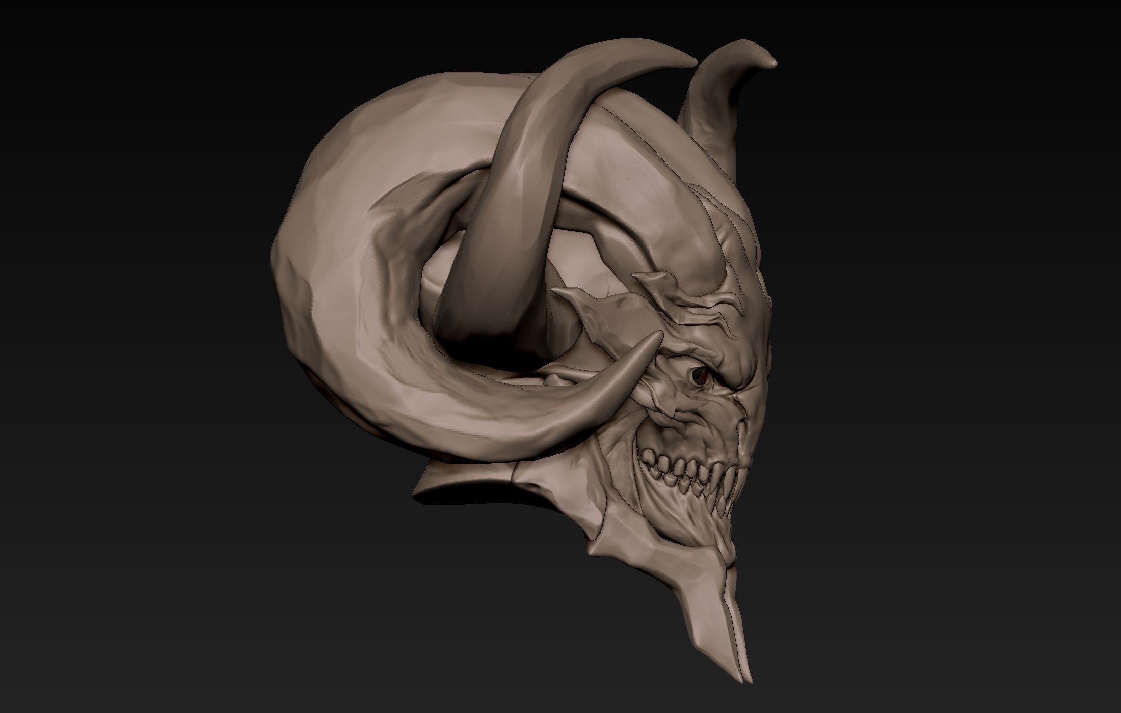 Demon Head 3D model | CGTrader