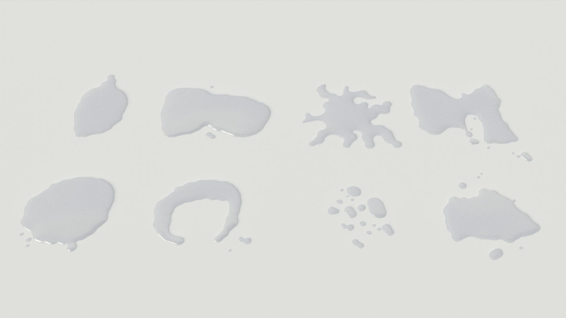 Water Puddles Collection 3D model | CGTrader