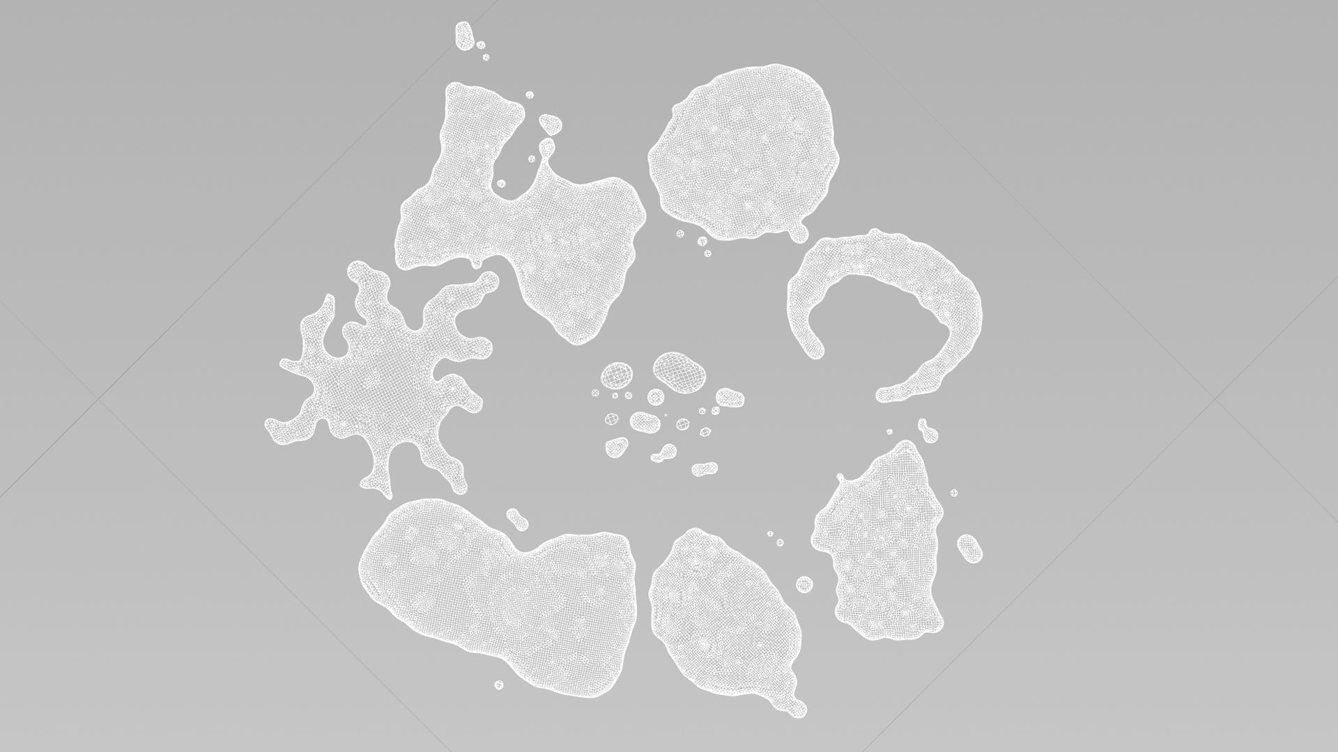 Water Puddles Collection 3D model | CGTrader