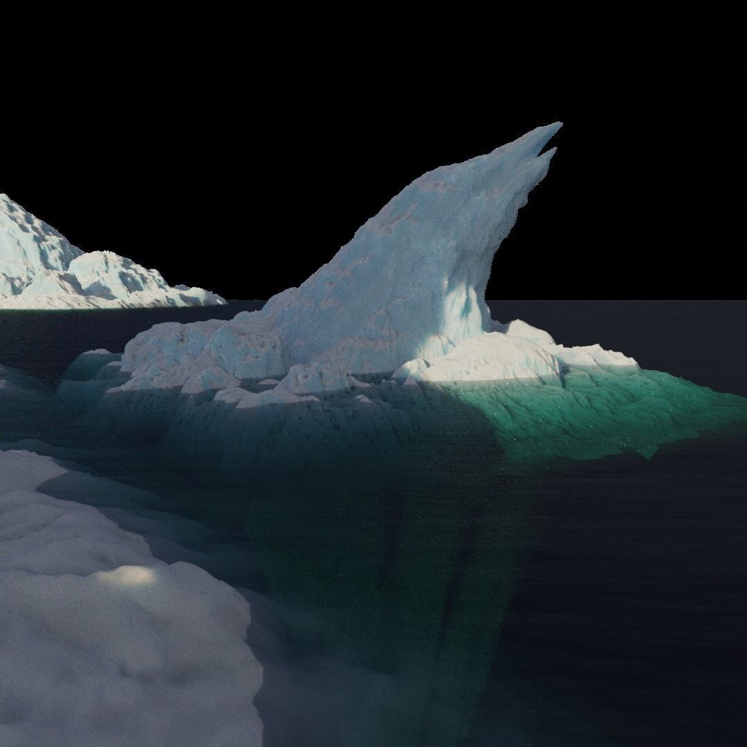 Glacier Iceburg free 3D model | CGTrader