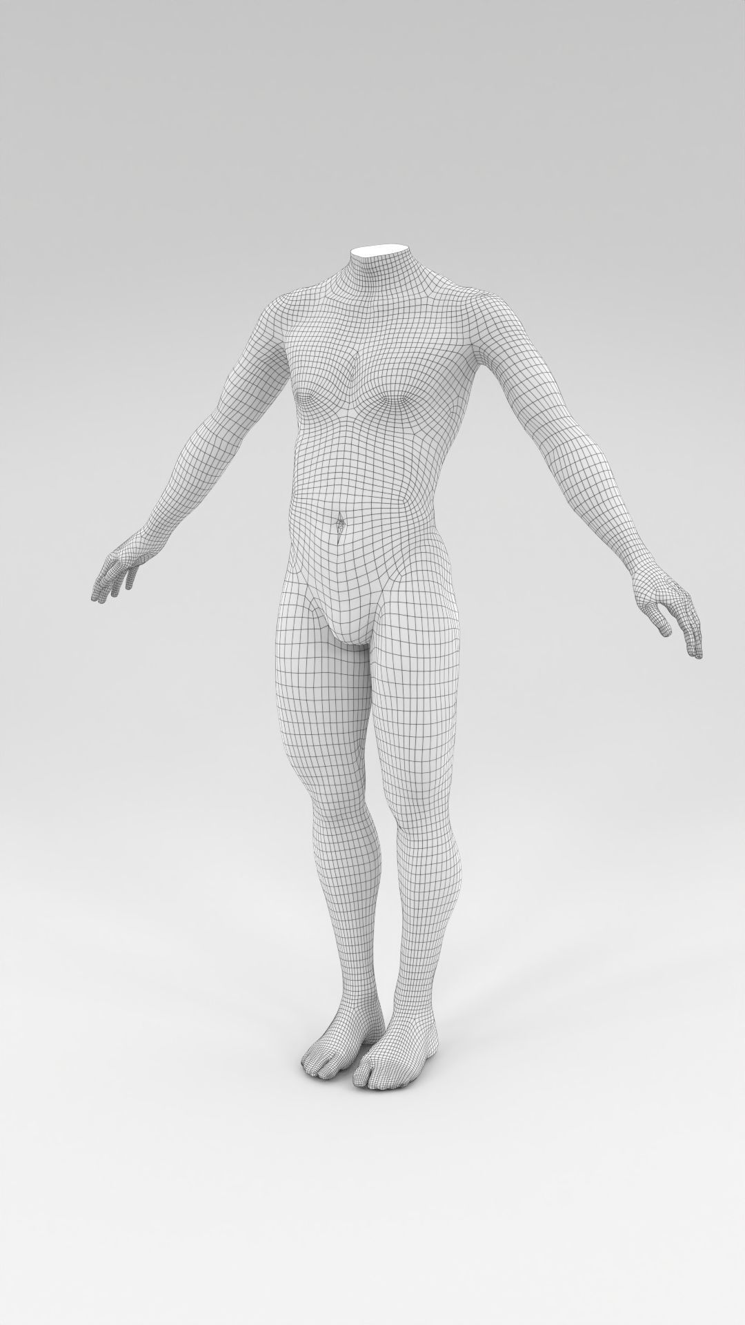 3D model headless male fashion mannequin catwalk pose VR / AR / low ...