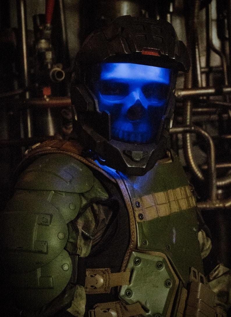 printable halo reach haunted helmet 3D model 3D printable | CGTrader