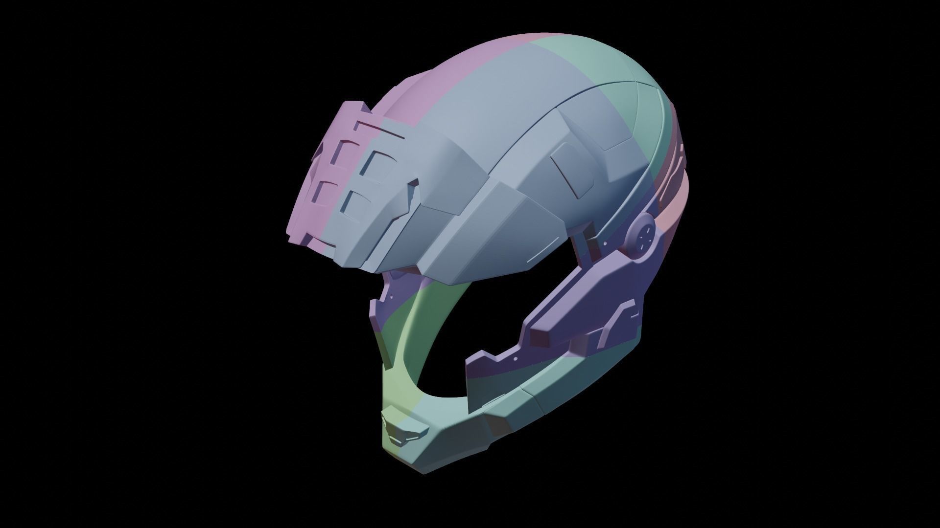 printable halo reach haunted helmet 3D model 3D printable | CGTrader