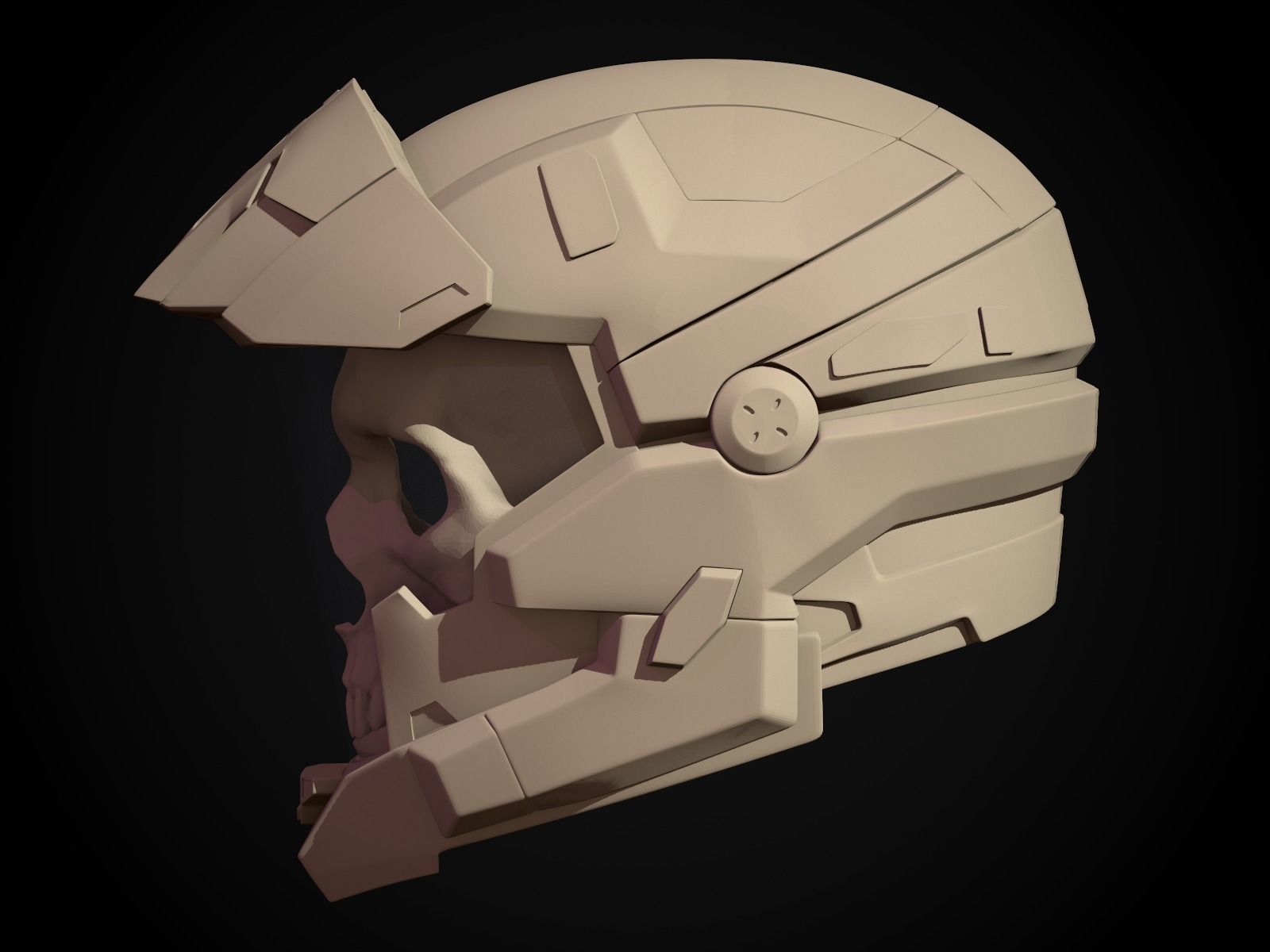 printable halo reach haunted helmet 3D model 3D printable | CGTrader