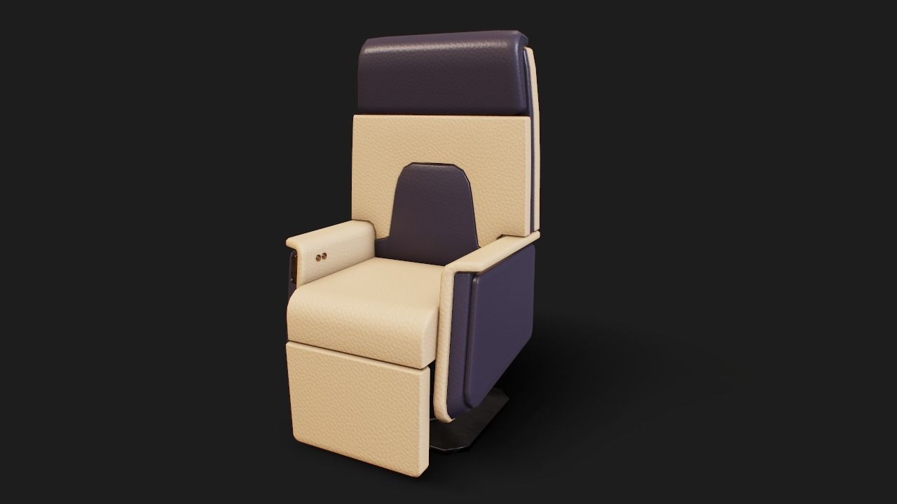 3D model airplane vip seat VR / AR / low-poly | CGTrader