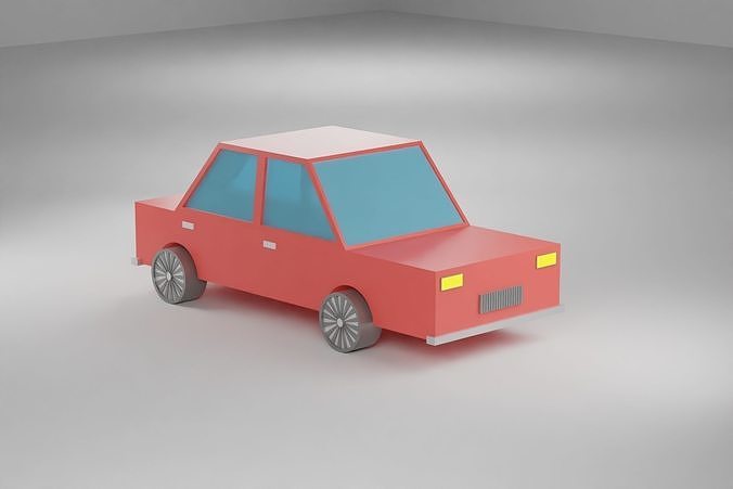 Low Poly Car - 3D model free VR / AR / low-poly 3D model | CGTrader