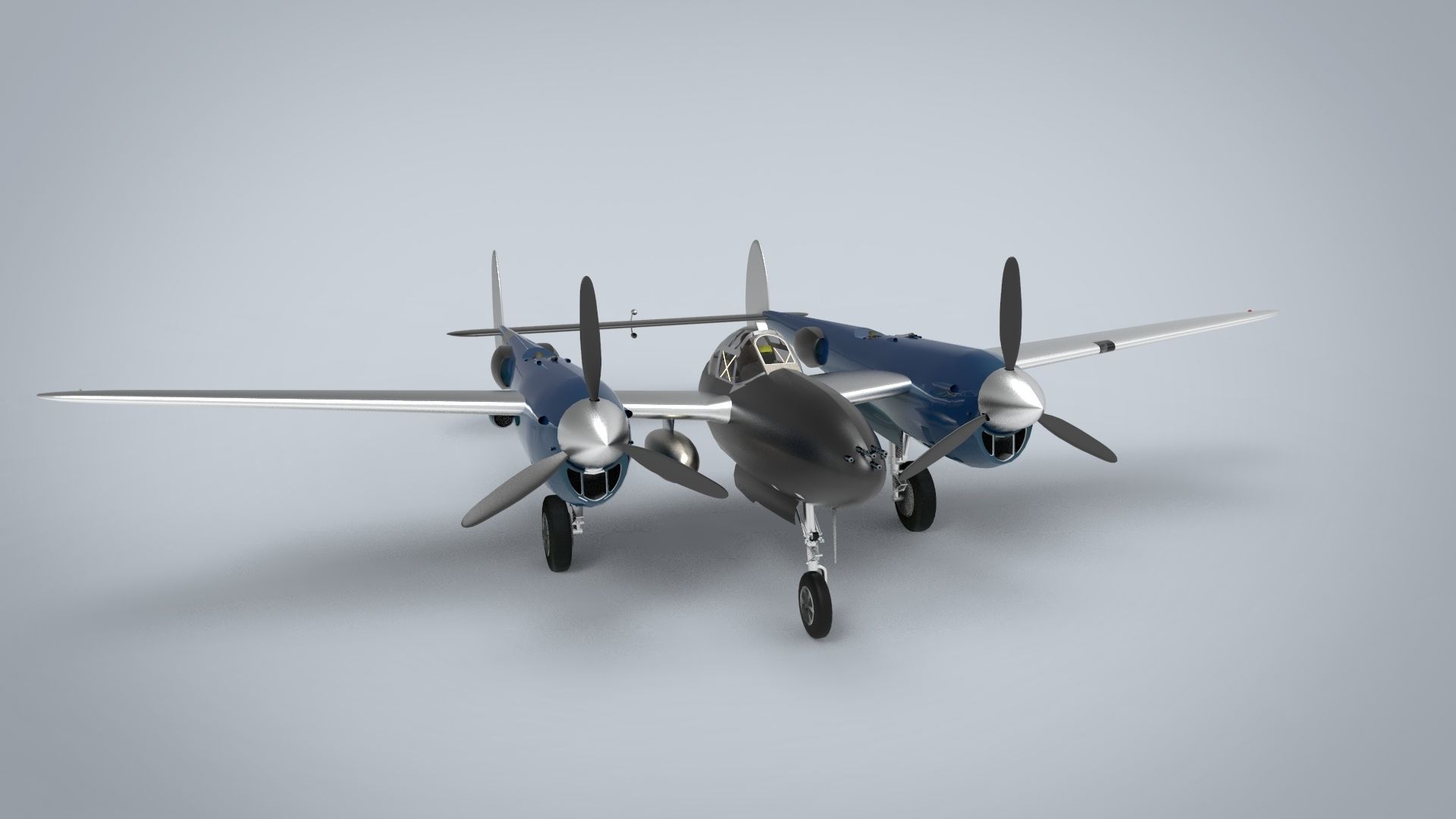 Lockheed P-38 Lightning 3D model | CGTrader