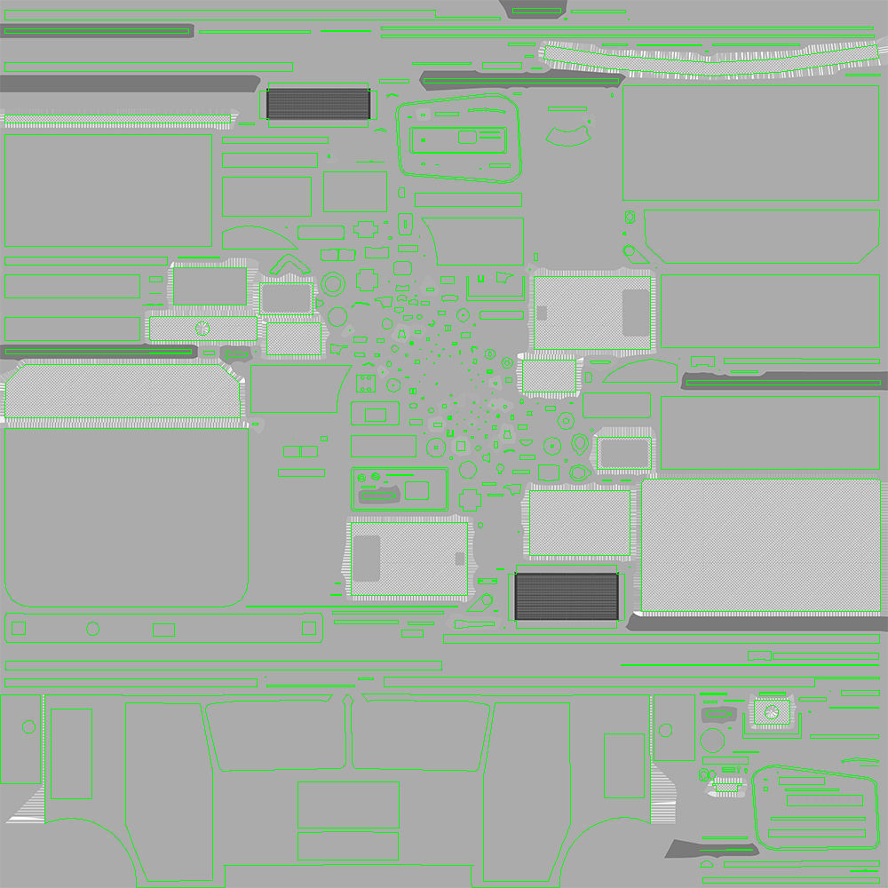 3D model Fire Truck FDNY Rescue 1 with Interior VR / AR / low-poly ...