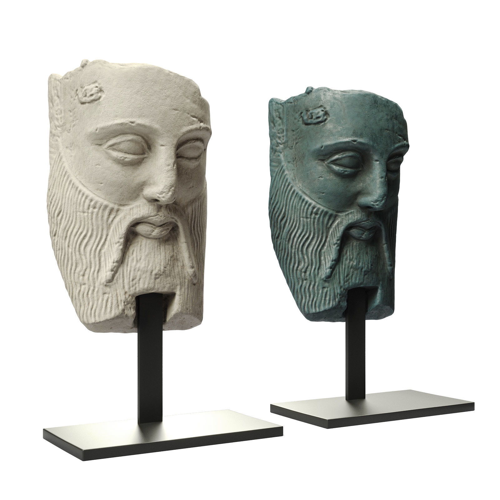 Acheloos portrait mask 3D model | CGTrader