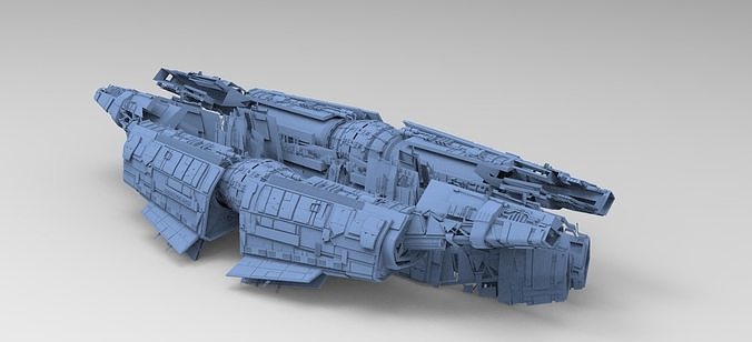 Alien Ship ruin Kit 1 3D model | CGTrader