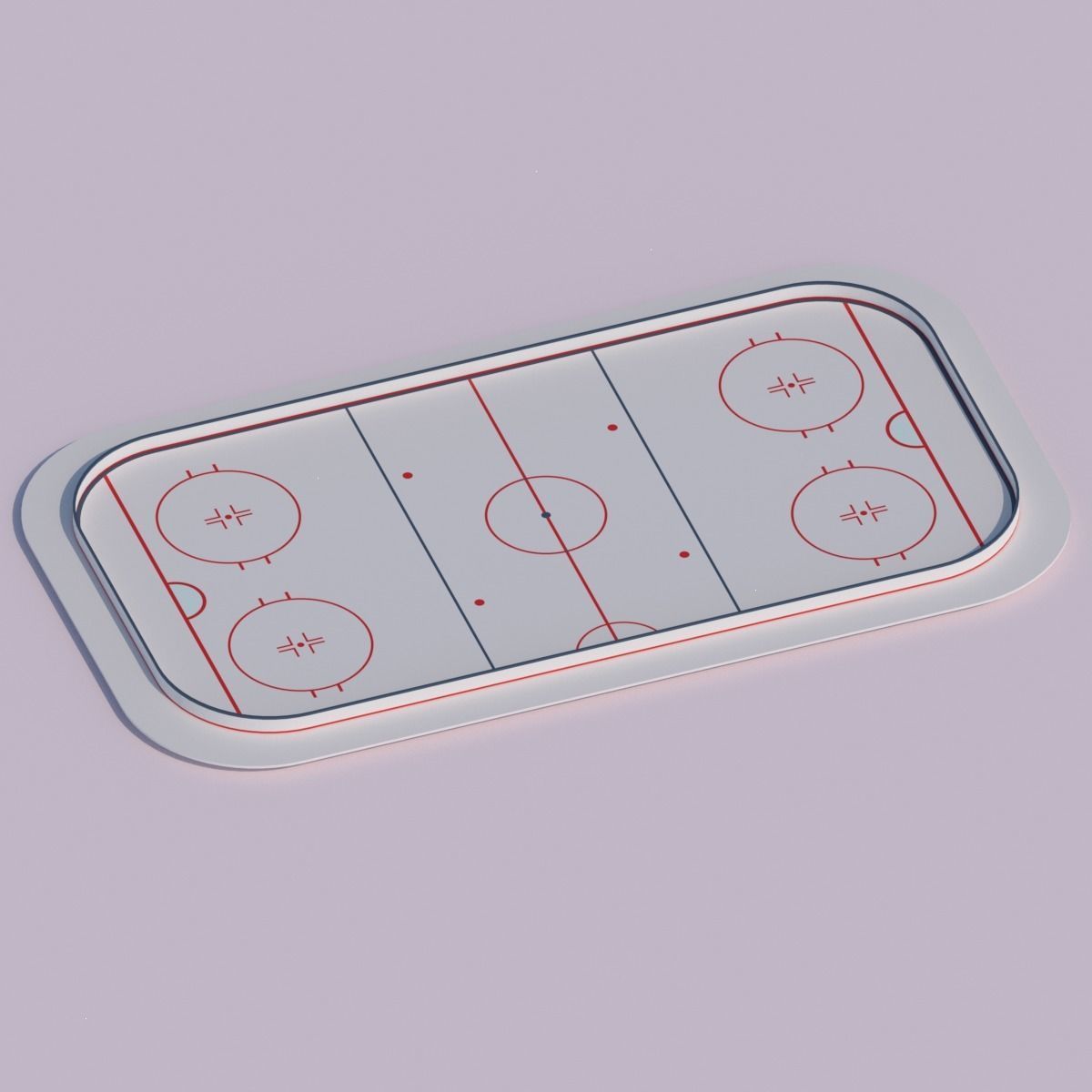 3D model Cartoon Ice Hockey Rink VR / AR / low-poly | CGTrader