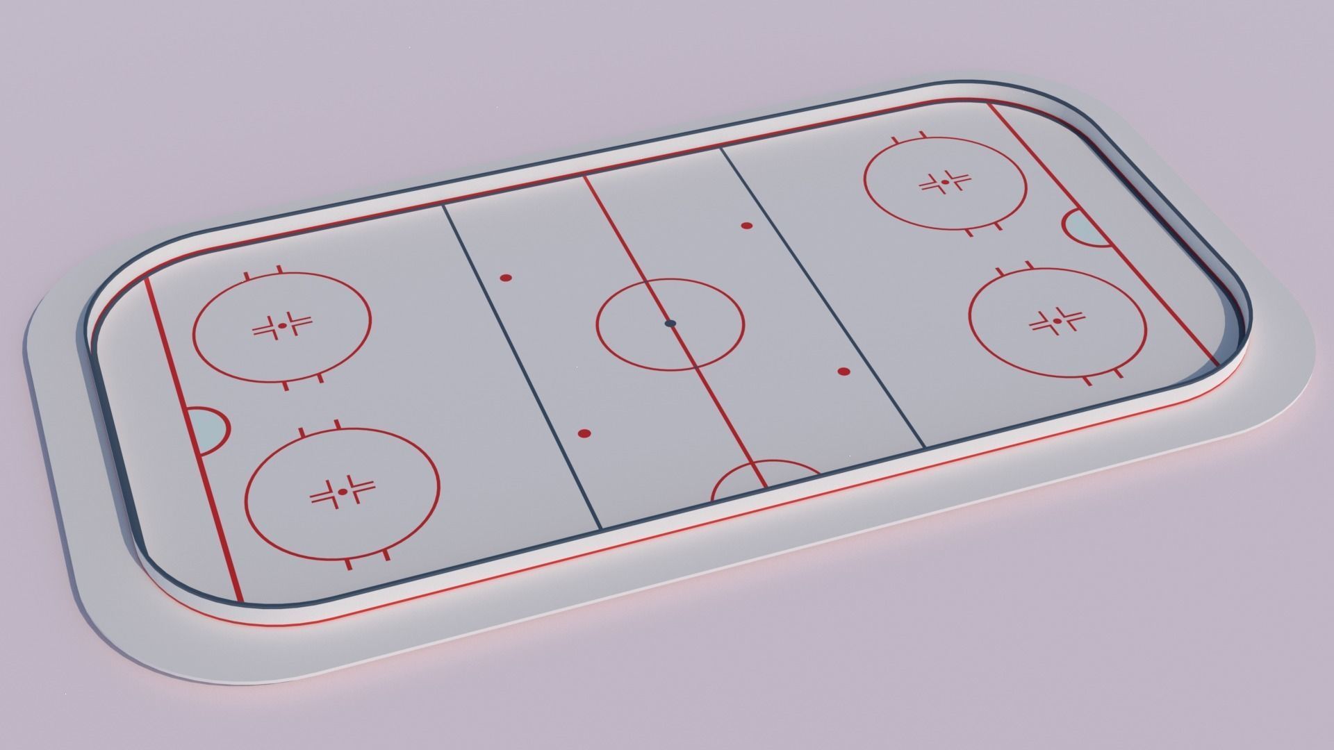 3D model Cartoon Ice Hockey Rink VR / AR / low-poly | CGTrader