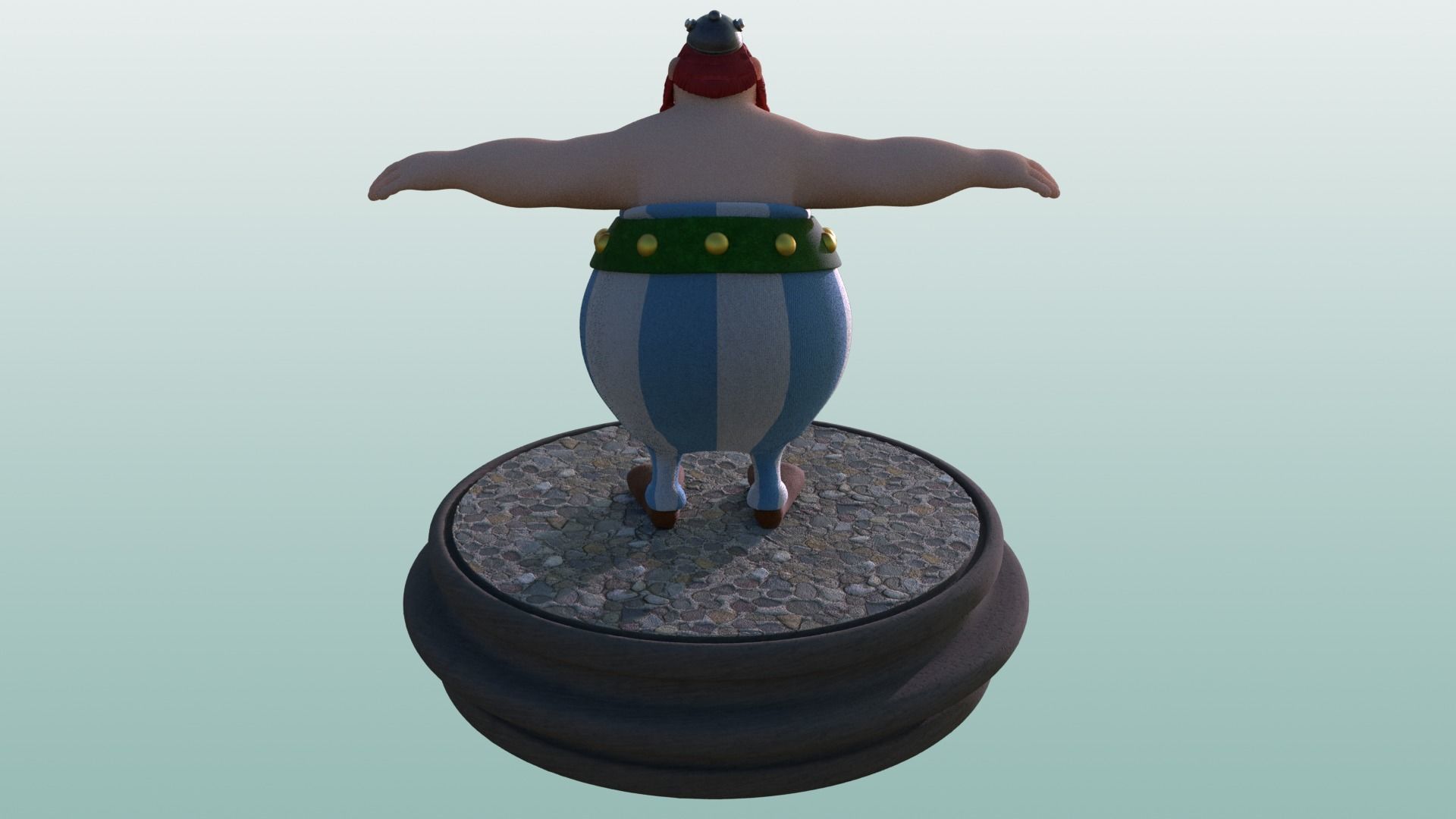 3D model Obelix cartoon character VR / AR / low-poly | CGTrader