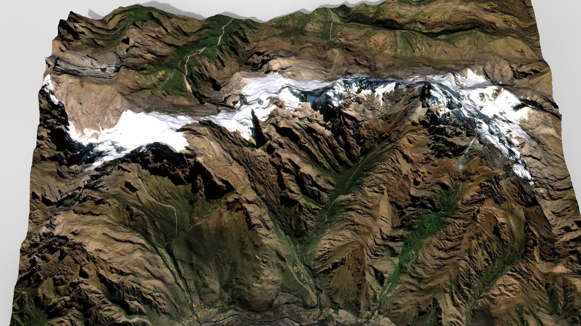 Mountain landscape Marconi Andes of Peru 3D model | CGTrader