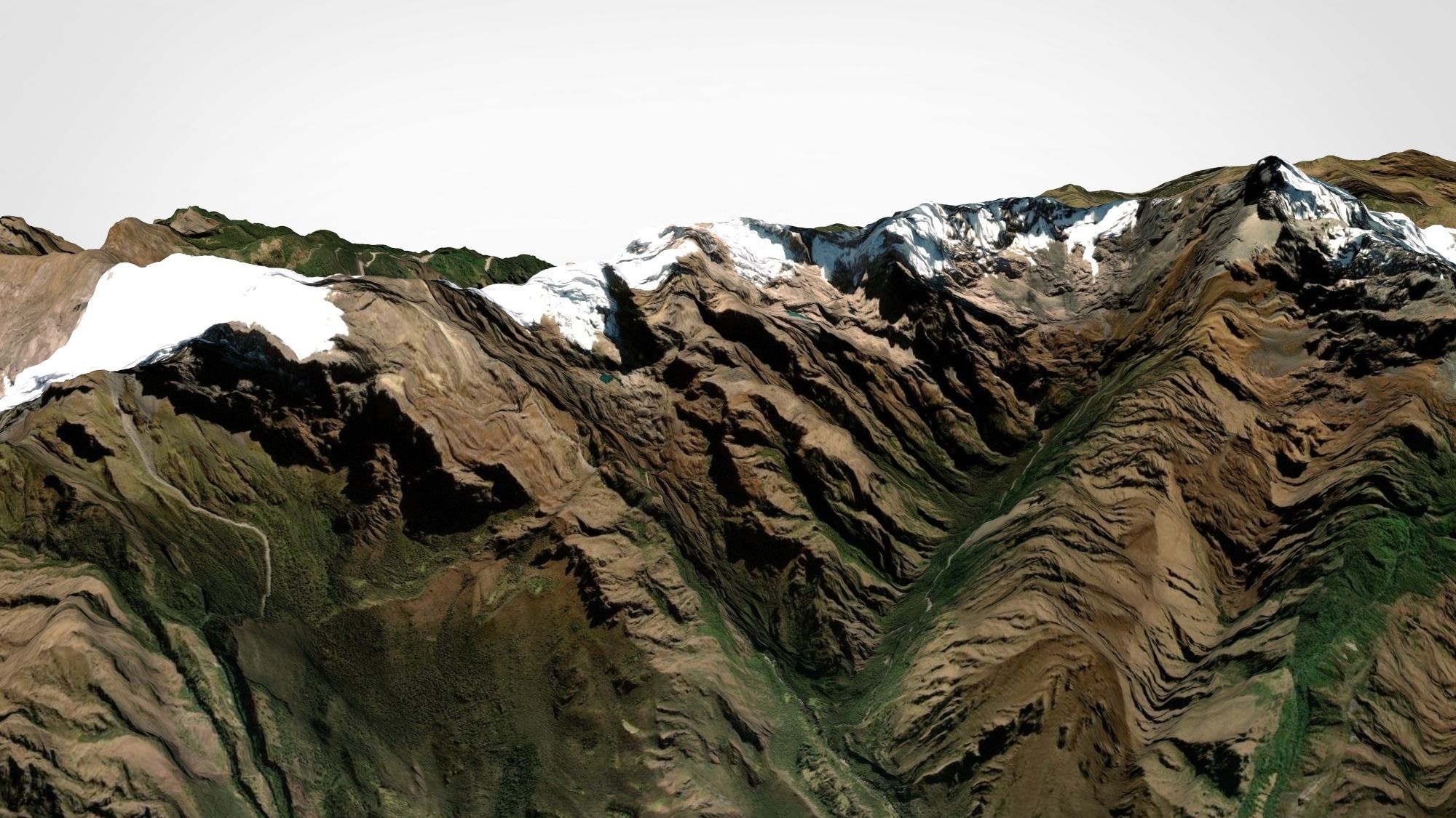 Mountain landscape Marconi Andes of Peru 3D model | CGTrader
