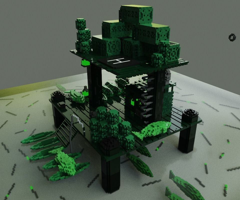 3D model surface base VR / AR / low-poly | CGTrader