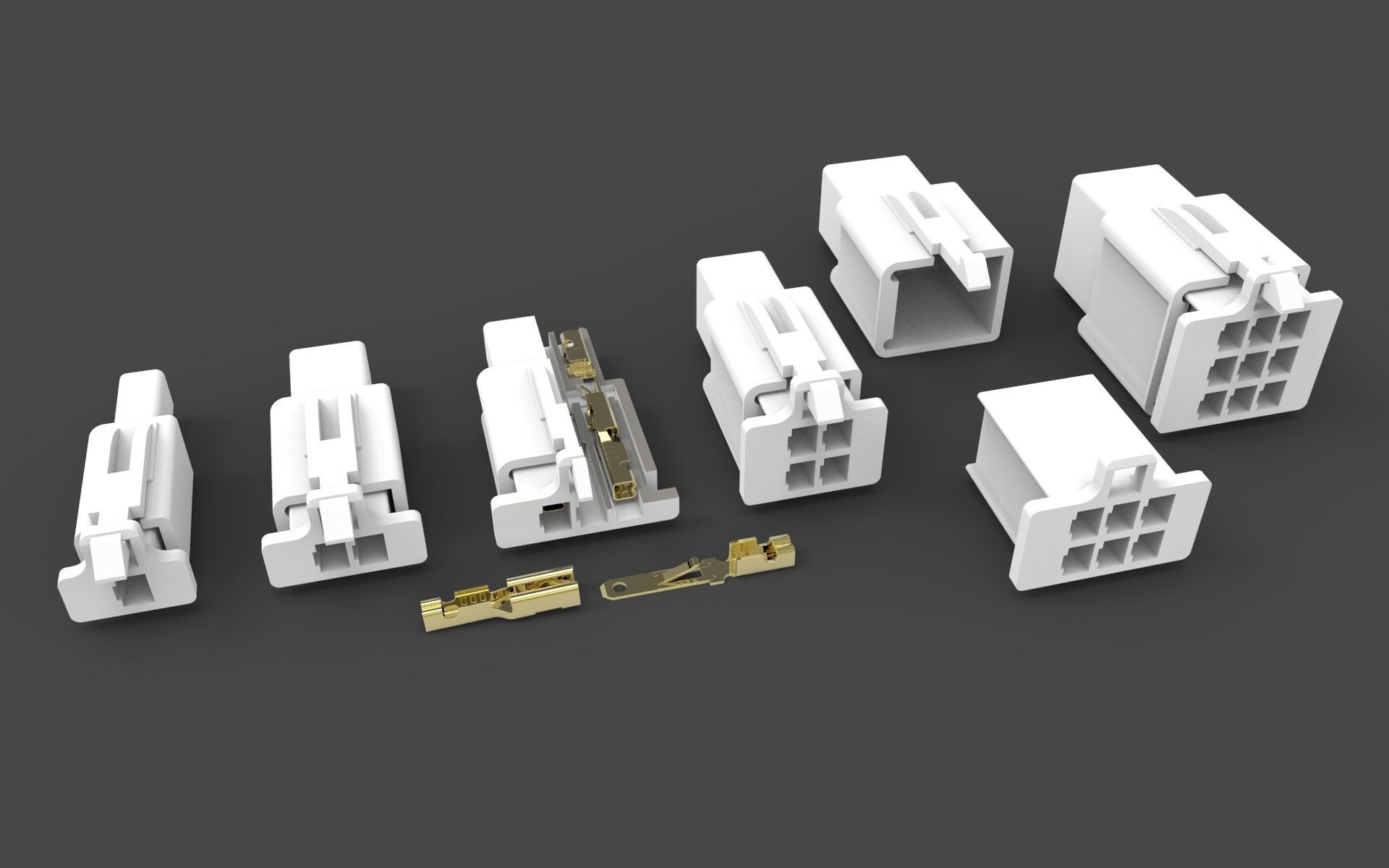 Car Connectors DJ70 3D model 3D printable | CGTrader