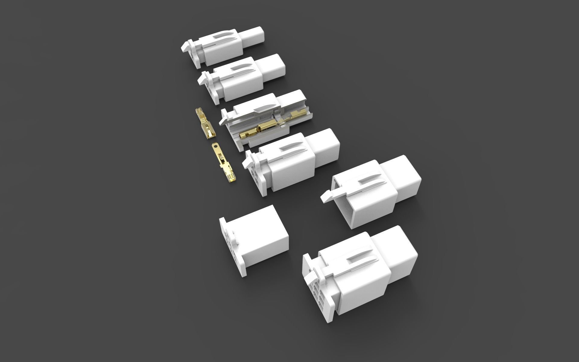 Car Connectors DJ70 3D model 3D printable | CGTrader