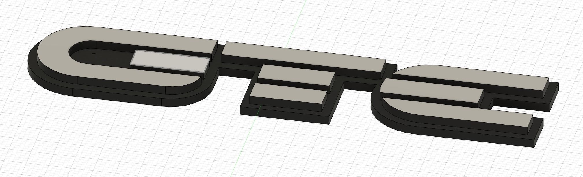 Vauxhall opel GTE logo badge 3D model 3D printable | CGTrader