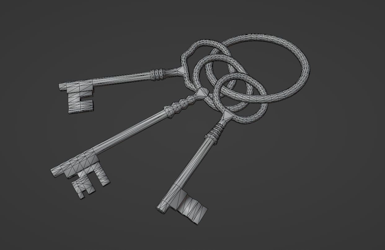 3D model Rusty Old Keys VR / AR / low-poly | CGTrader