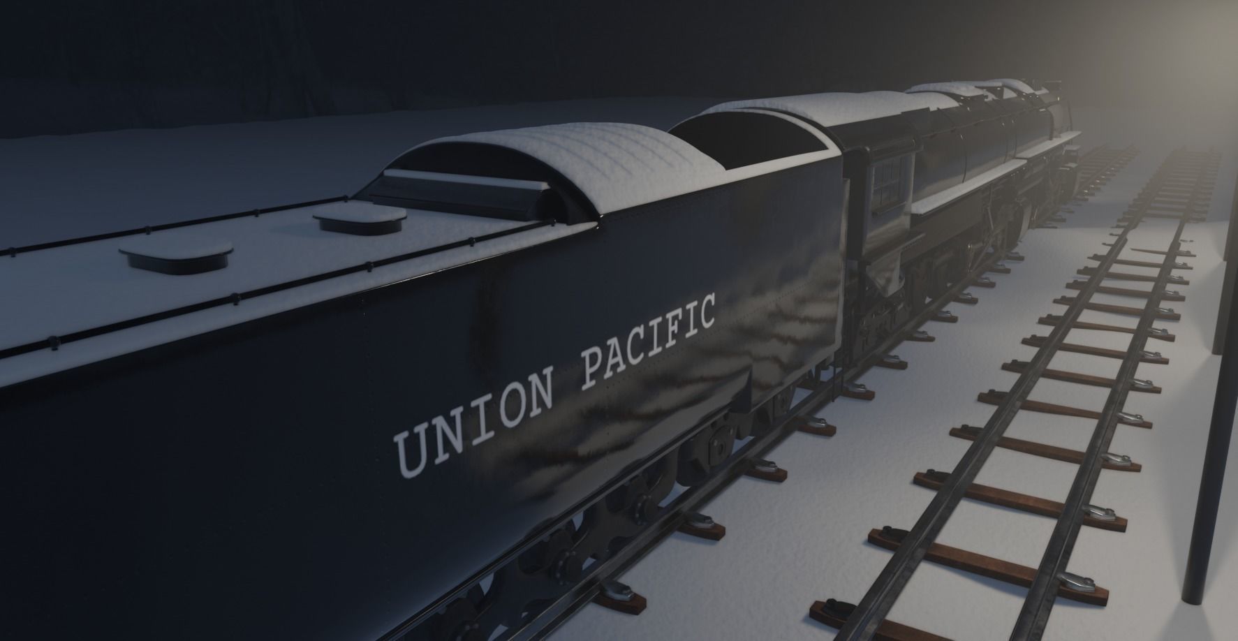 UP 4000 - Big Boy Steam Locomotive 3D model | CGTrader