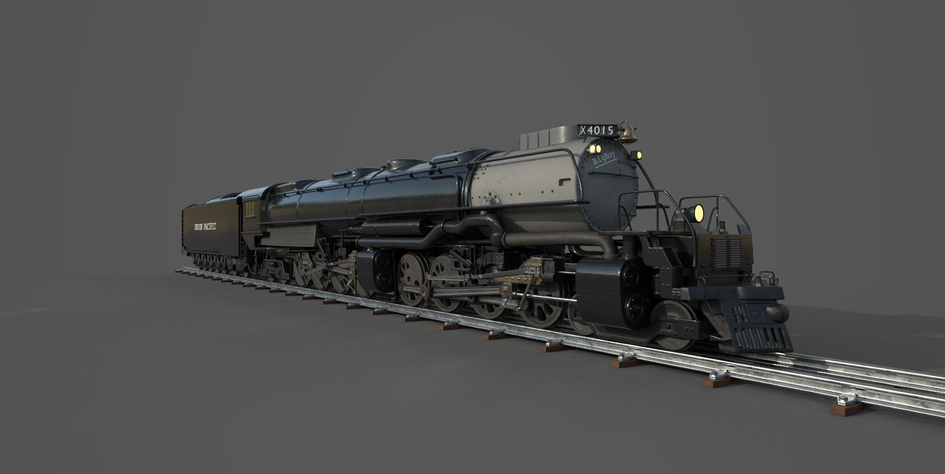UP 4000 - Big Boy Steam Locomotive 3D model | CGTrader