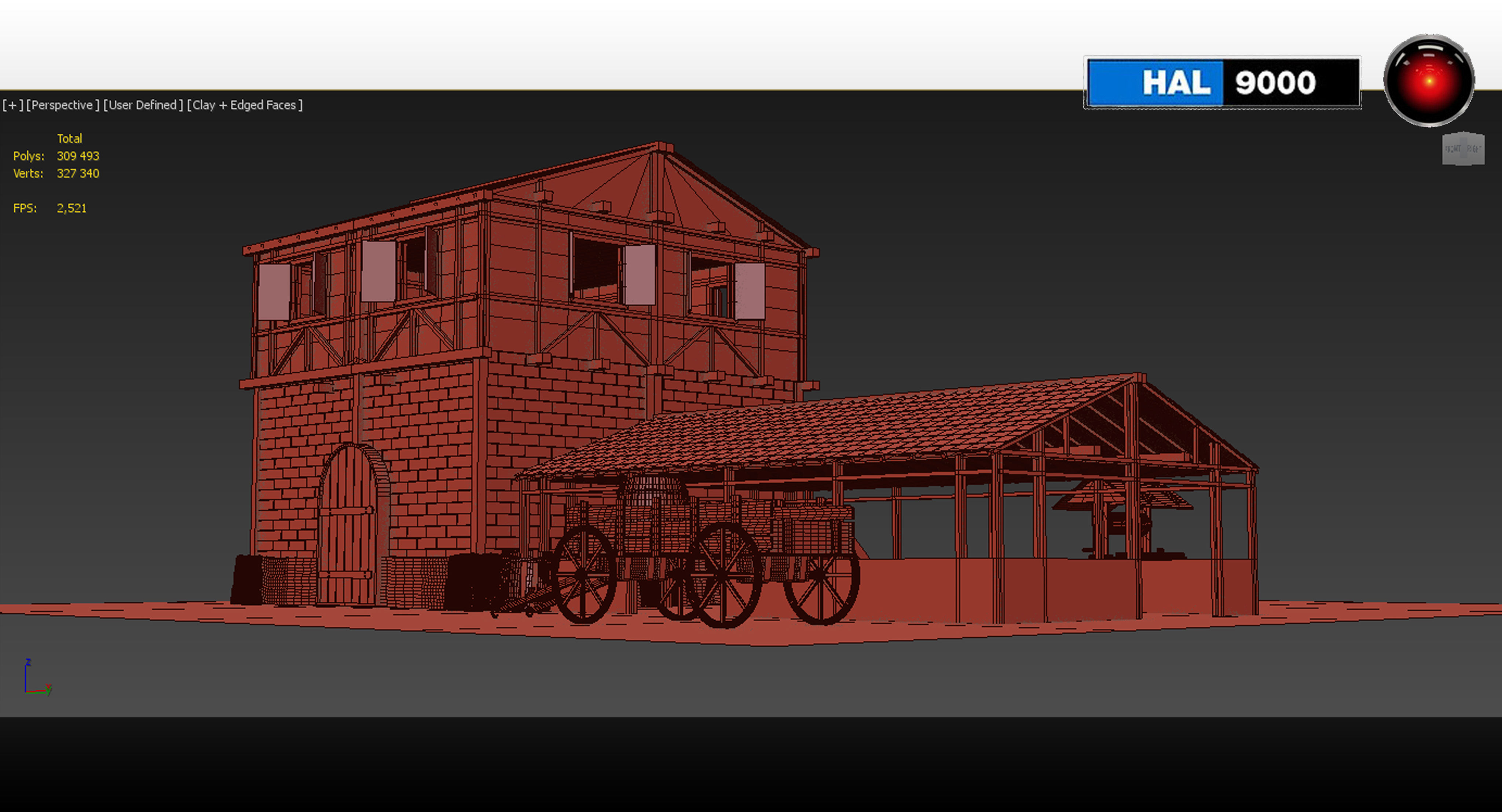 Medieval barn house 3D model | CGTrader