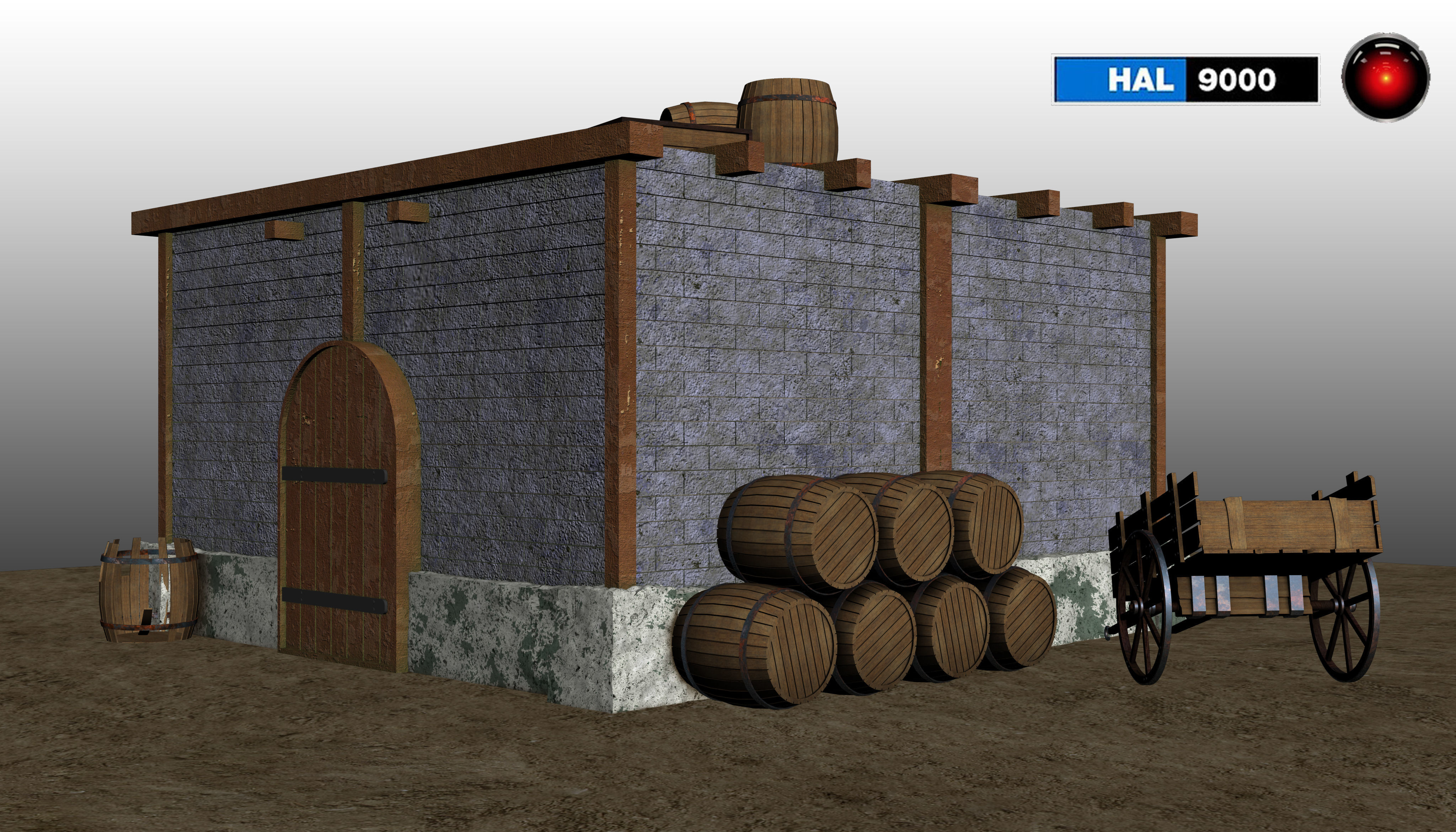 Medieval Silo free 3D model | CGTrader