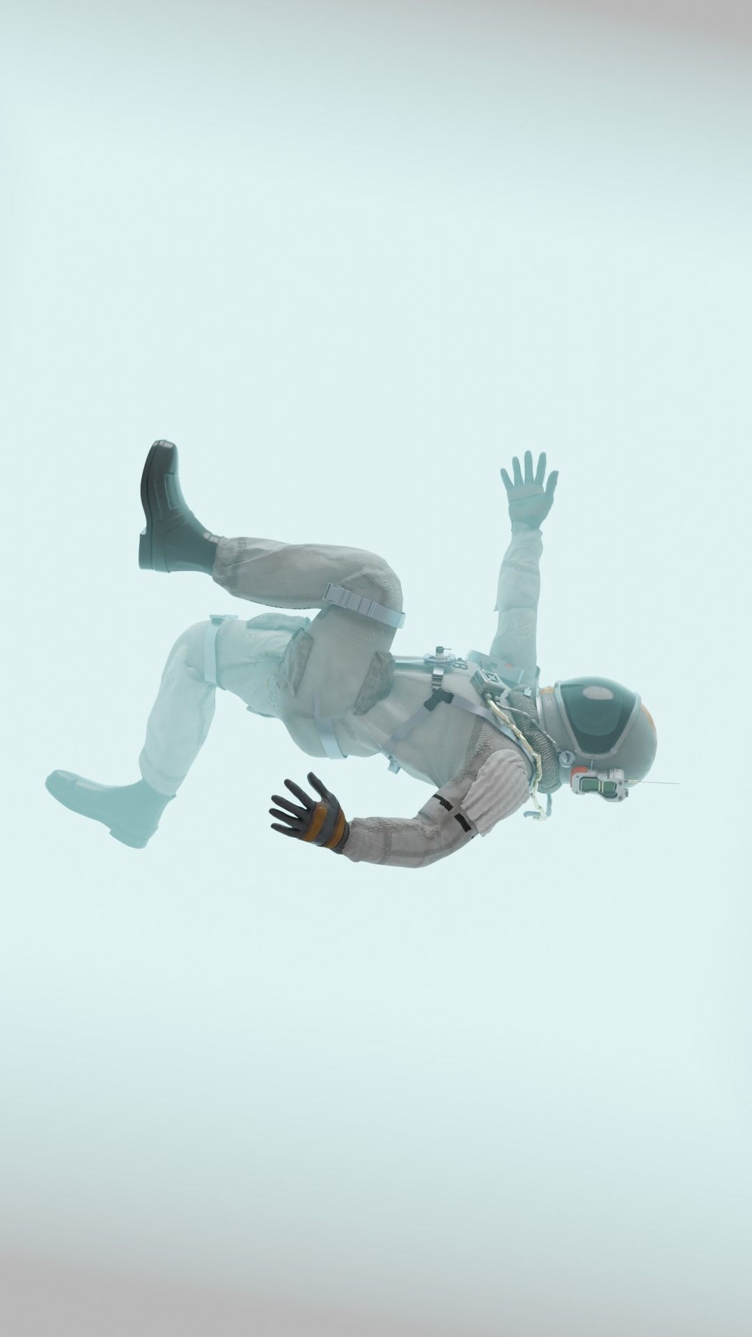 astro astronaut falling in air 3D model animated rigged | CGTrader