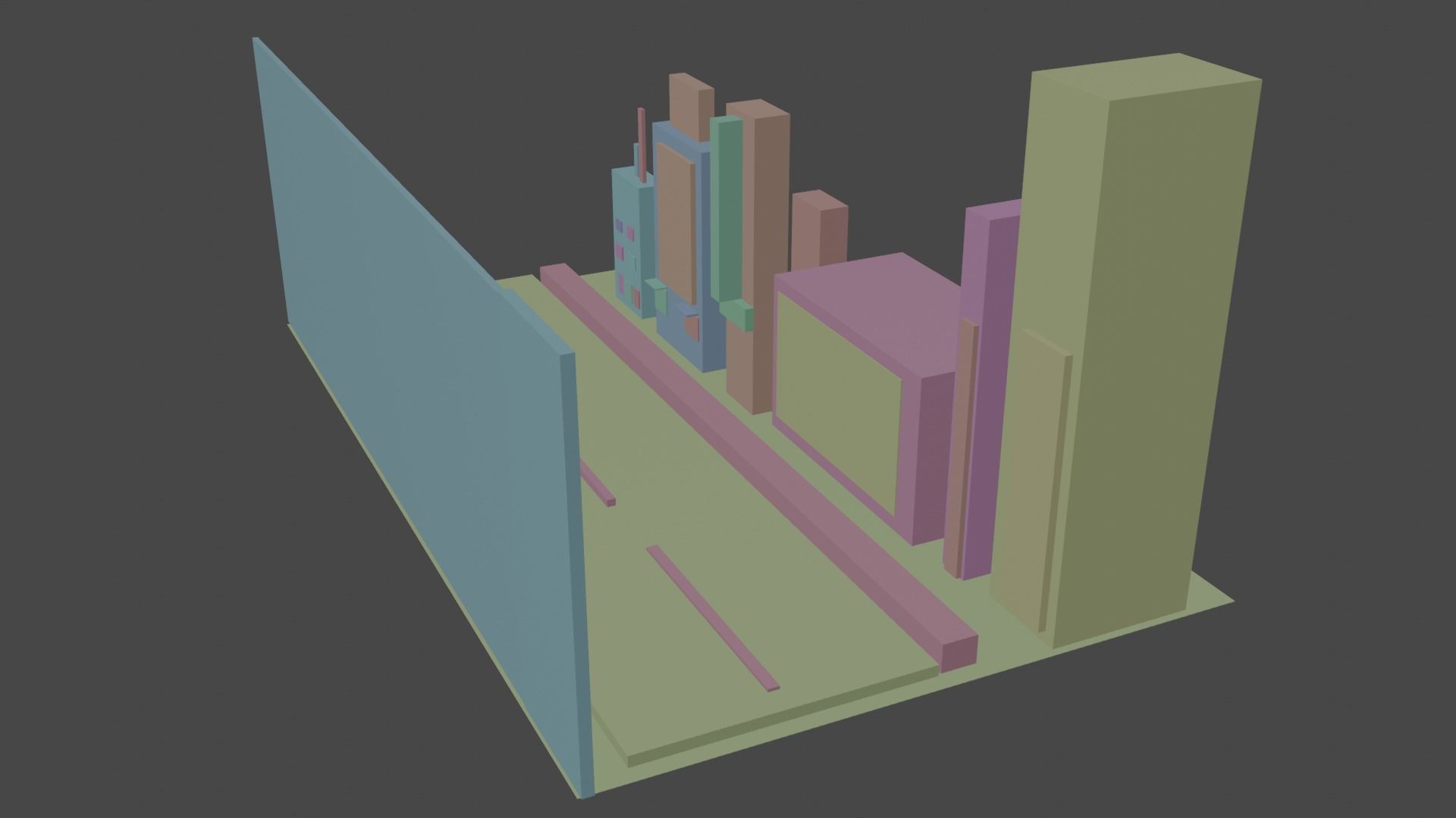 City road model free cartoon 3D model | CGTrader