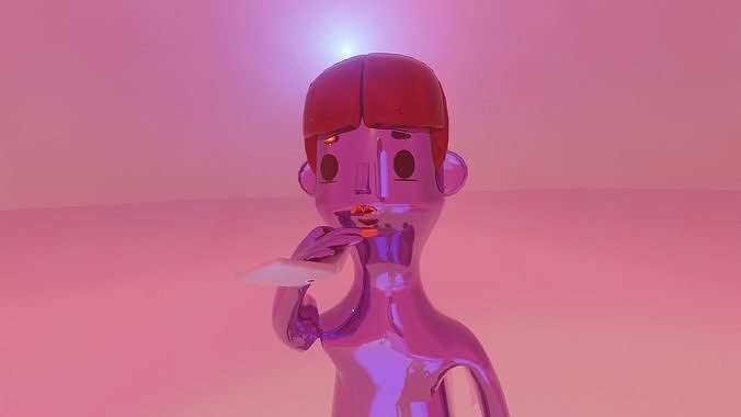 stylized character free 3D model rigged | CGTrader