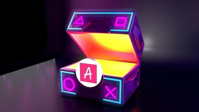 NFT TreasureBox free 3D model | CGTrader