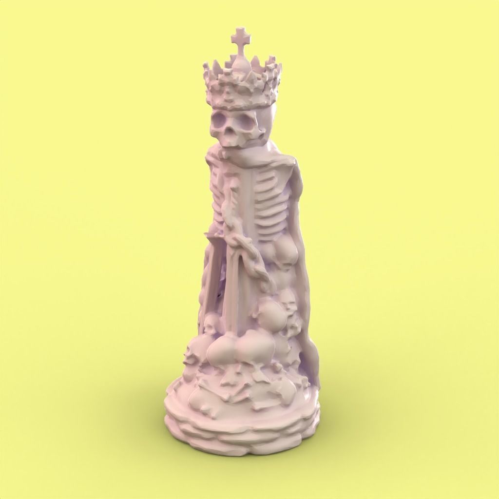 Skull Chess Complete Set 3D model 3D printable | CGTrader