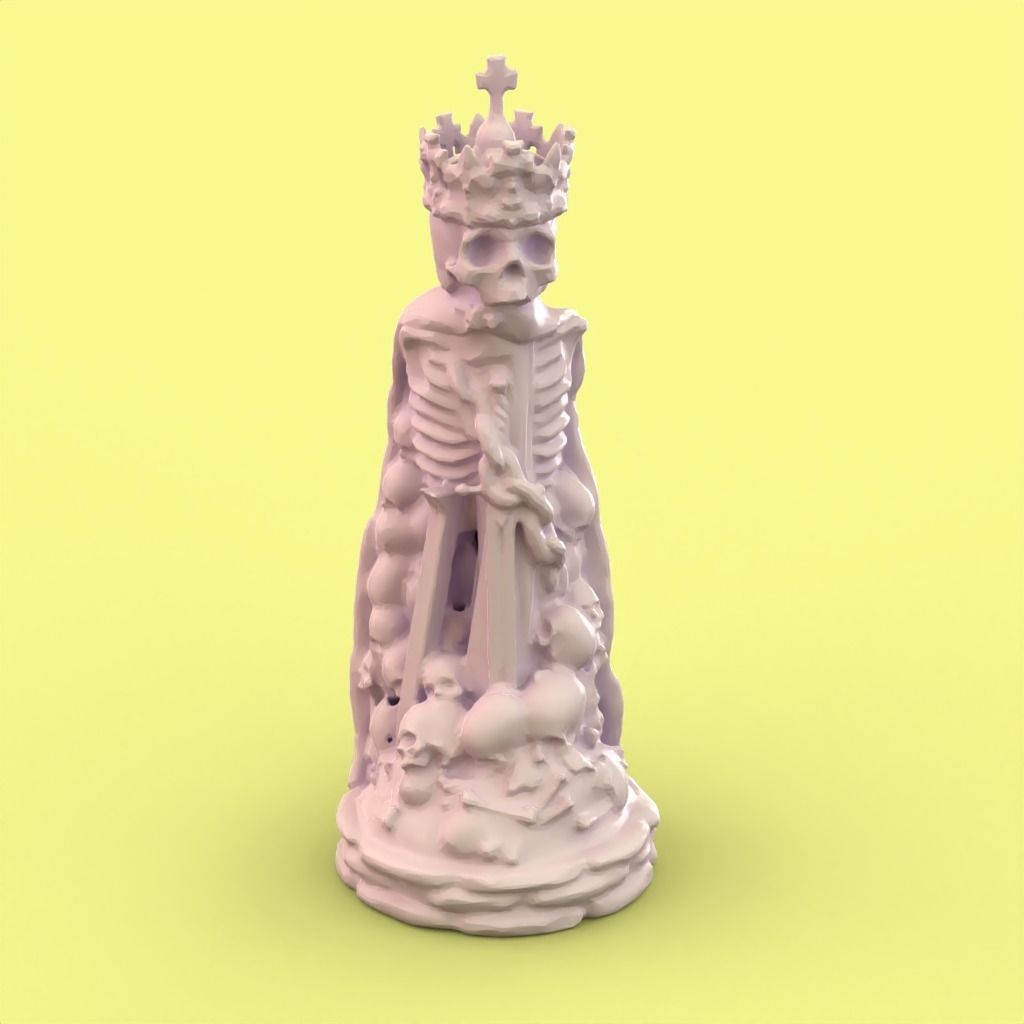 Skull Chess Complete Set 3D model 3D printable | CGTrader