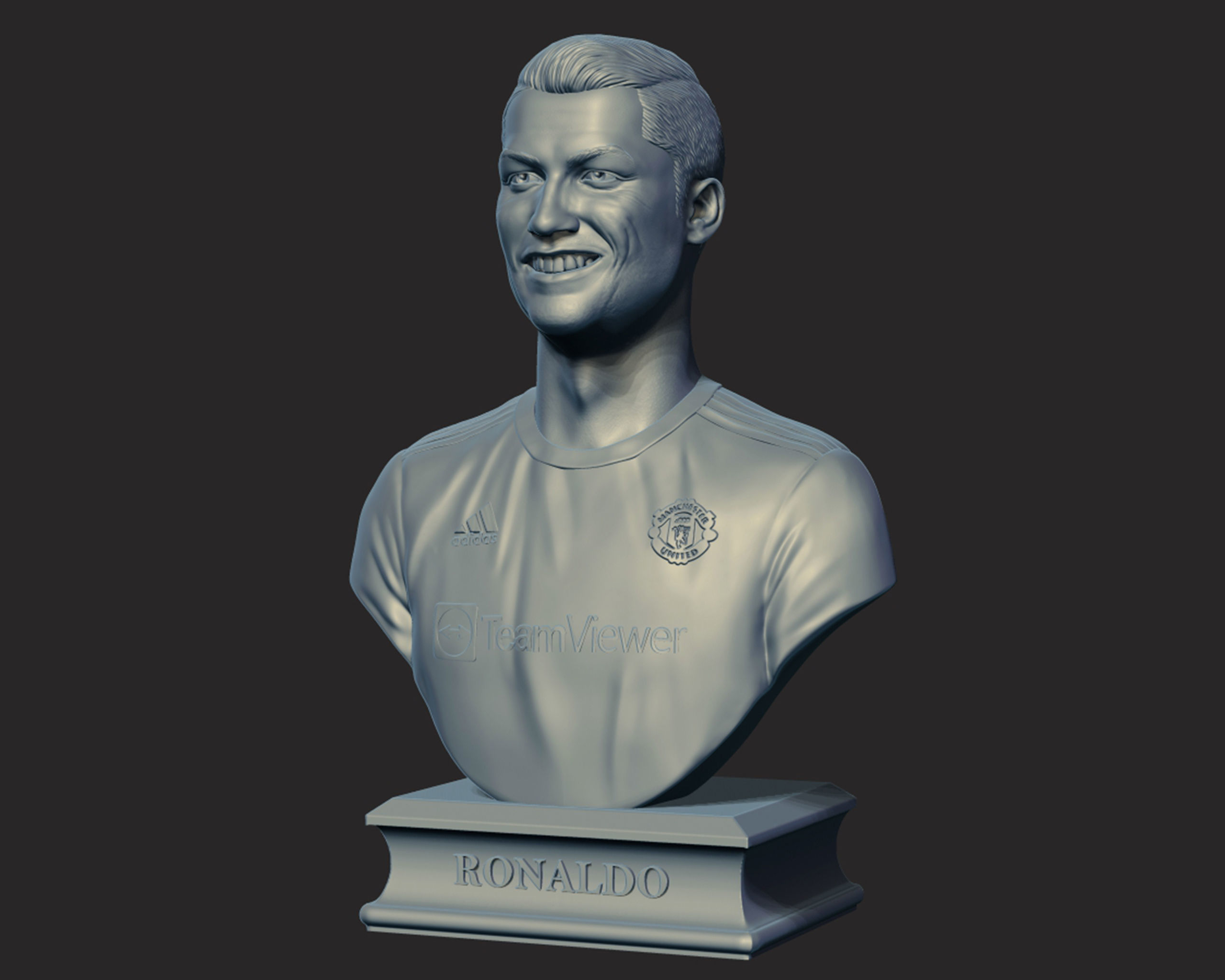 Cristiano Ronaldo Manchester United kit 3D model 3D printable | CGTrader