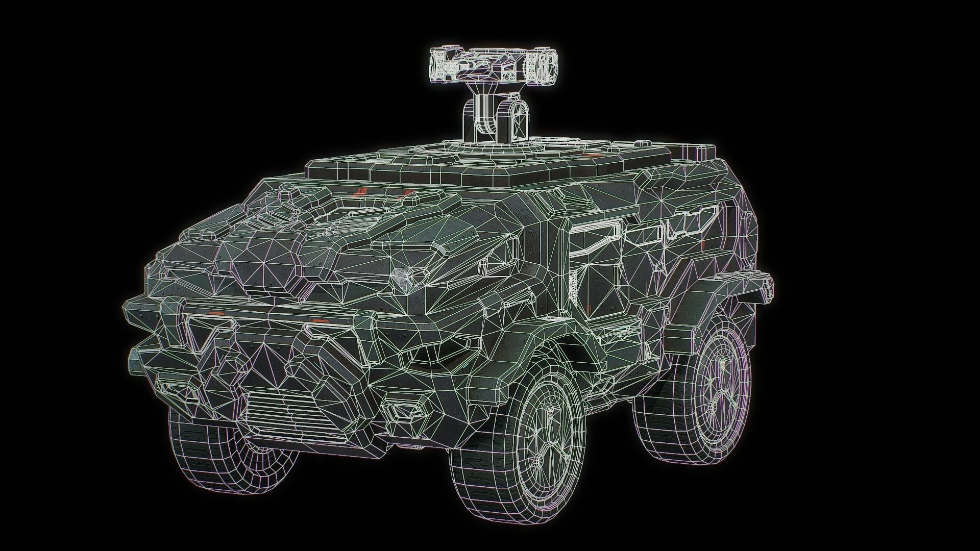 3D model Futuristic SWAT armored car VR / AR / low-poly | CGTrader